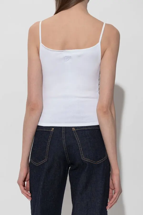 Dsquared2 Top With Decorative Side Cut-outs - White