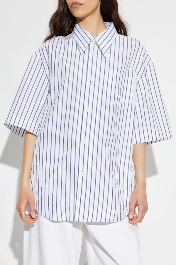AMI Paris Striped Pattern Shirt