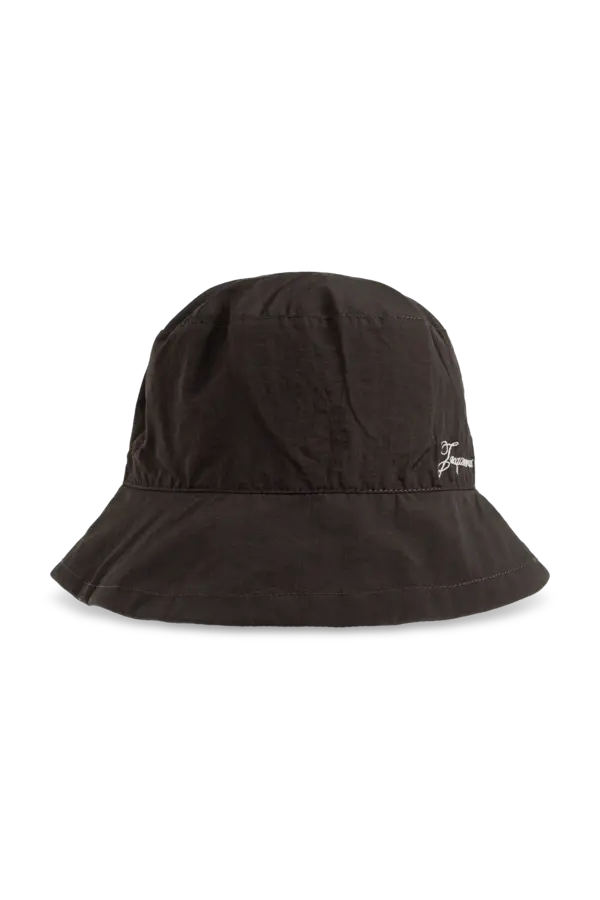 Jacquemus Bucket Hat With Embroidered Logo - Brown