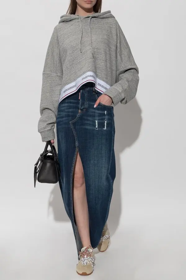 Dsquared2 Oversized Hoodie - Grey