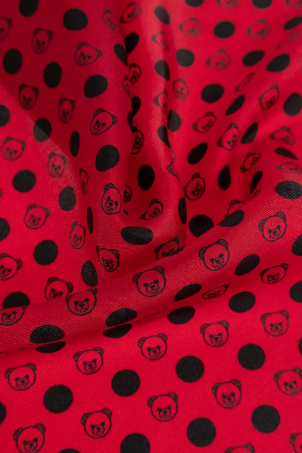 Moschino Silk Pocket Square - Red