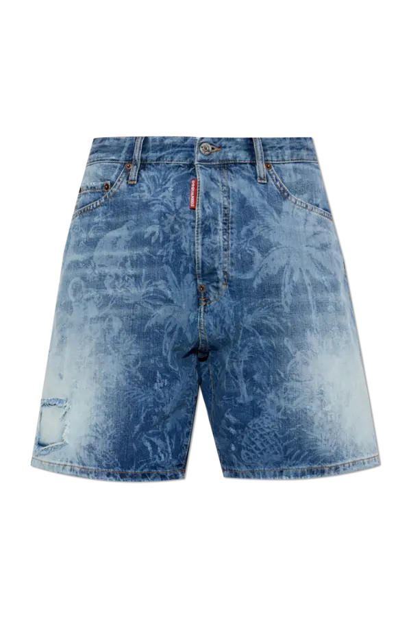 Dsquared2 Boxer' Denim Shorts - Blue