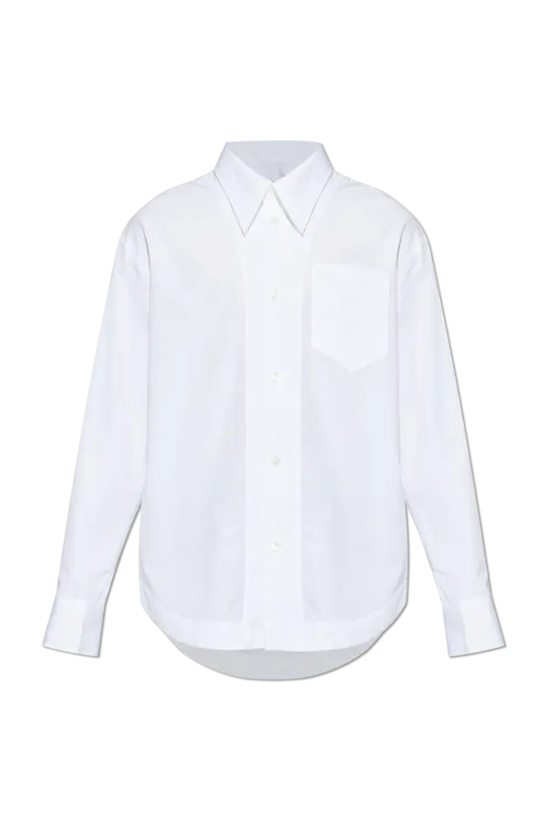 AMI Paris Shirt With Pocket - White