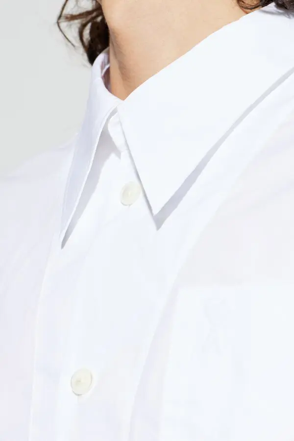AMI Paris Shirt With Pocket - White