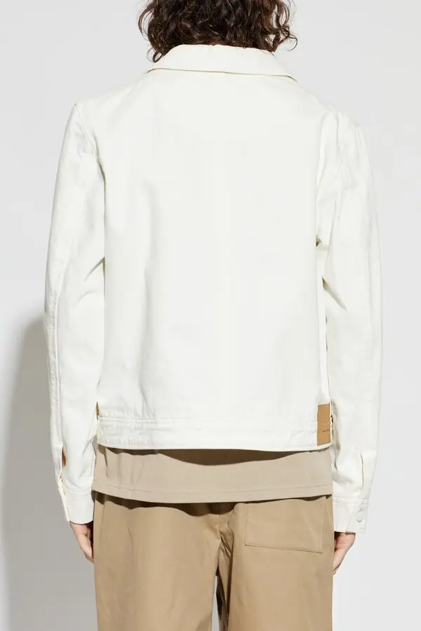 AMI Paris Denim Trucker Jacket With Pockets