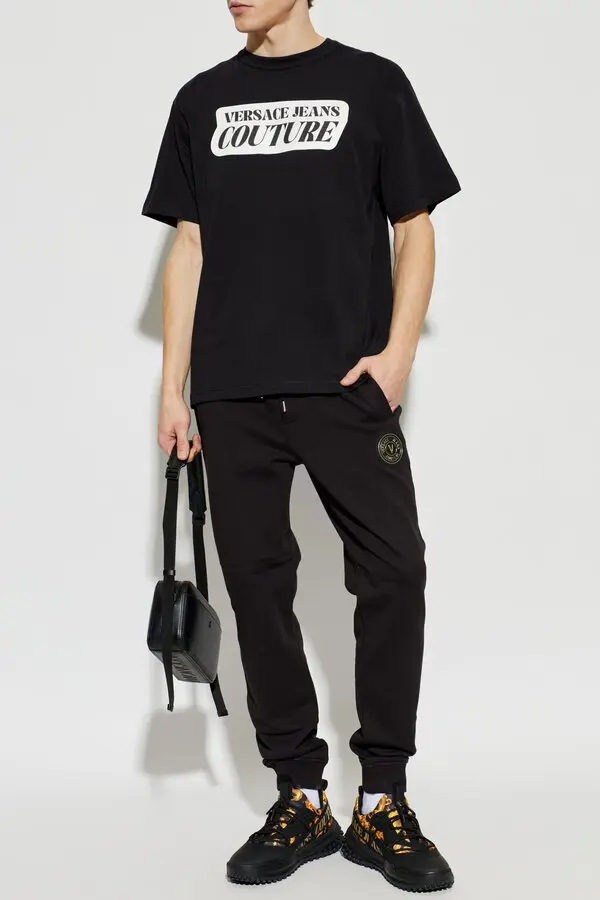 Versace Sweatpants With Logo Patch
