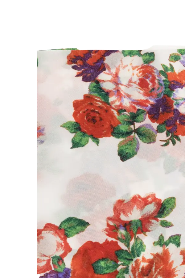 Moschino Silk Pocket Square - Cream