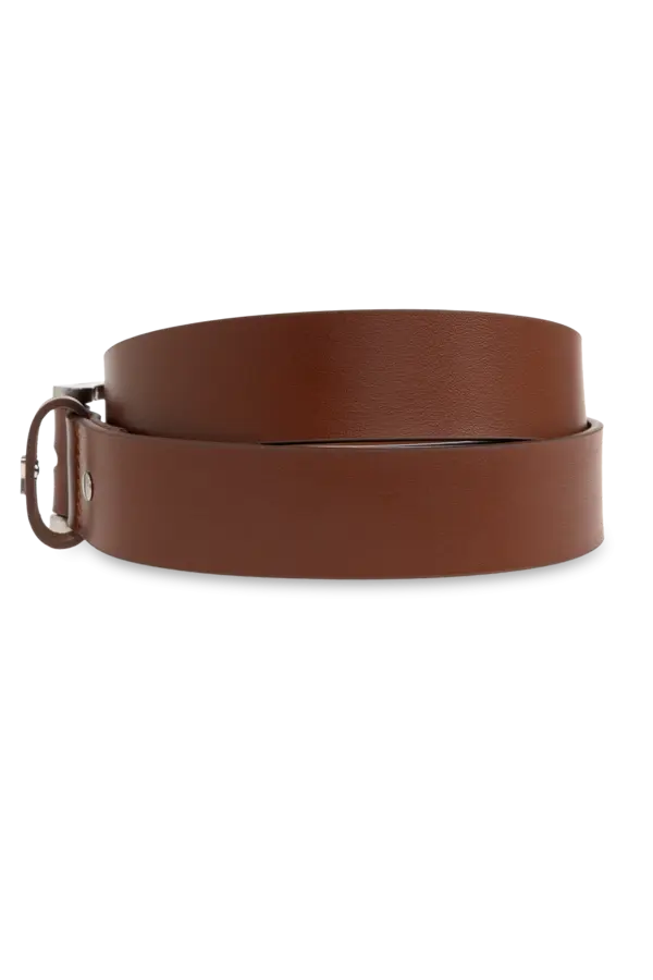 AMI Paris Wide Leather Belt