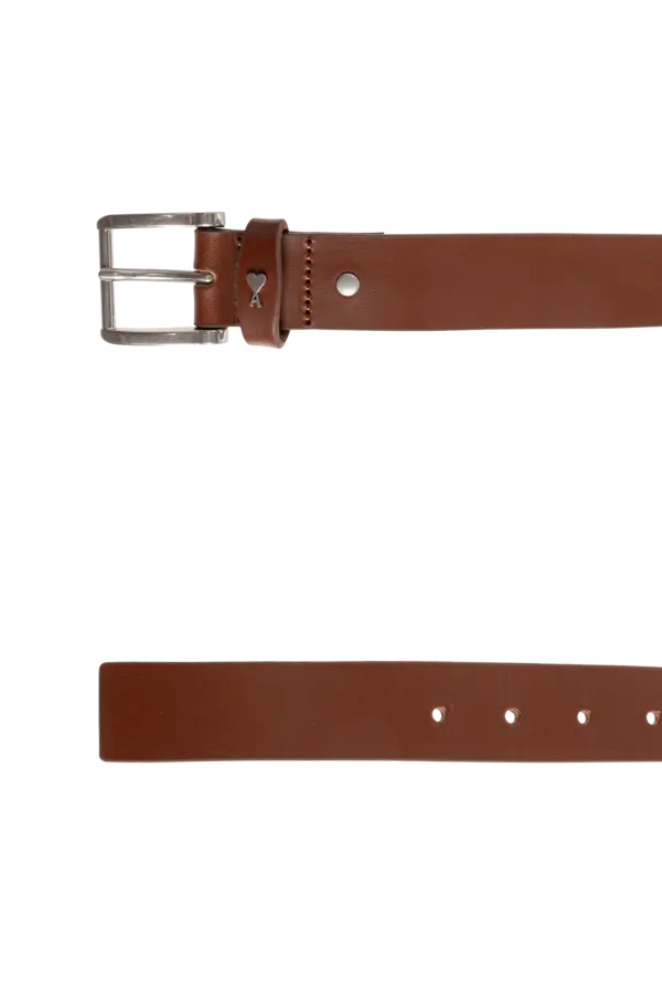 AMI Paris Wide Leather Belt