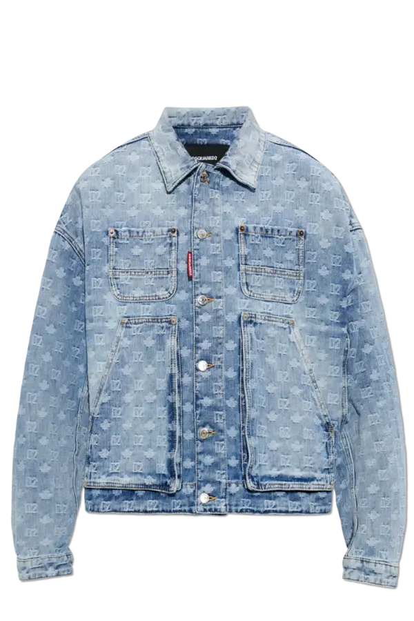 Dsquared2 Monogram Denim Trucker Jacket