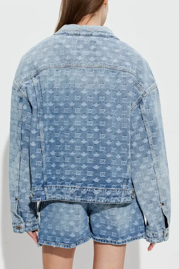 Dsquared2 Monogram Denim Trucker Jacket