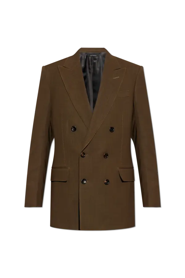 TOM FORD Wool Blazer With Double Vent