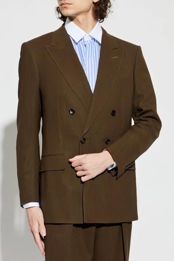 TOM FORD Wool Blazer With Double Vent