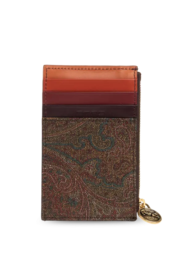 Etro Card Holder With Logo - Multicolour