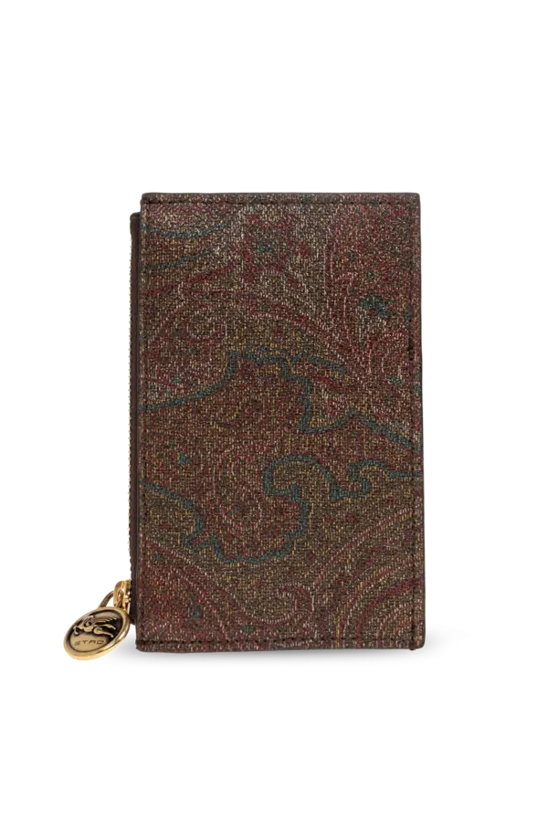 Etro Card Holder With Logo - Multicolour