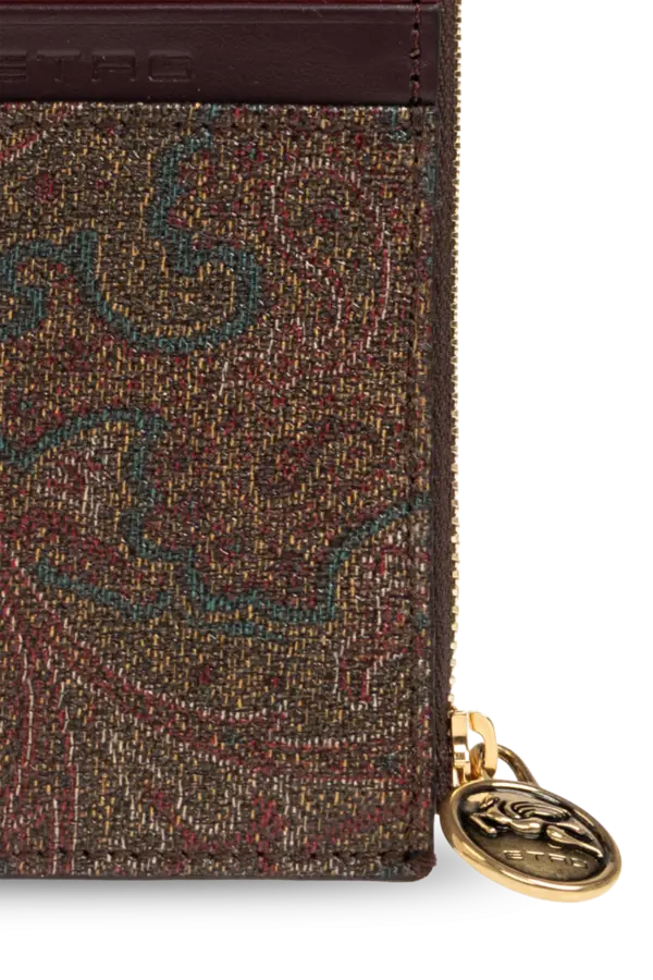 Etro Card Holder With Logo - Multicolour
