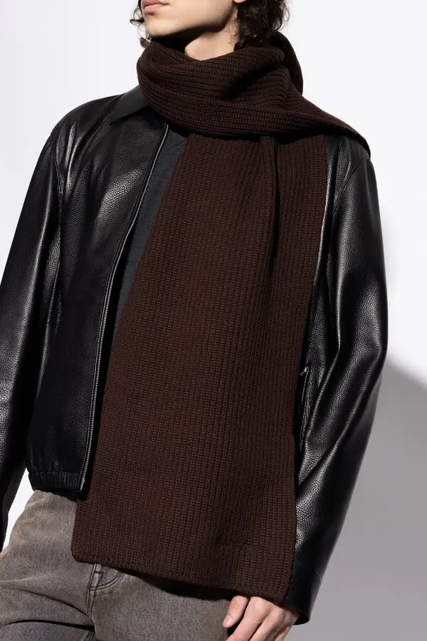 LANVIN Wool Scarf - Brown
