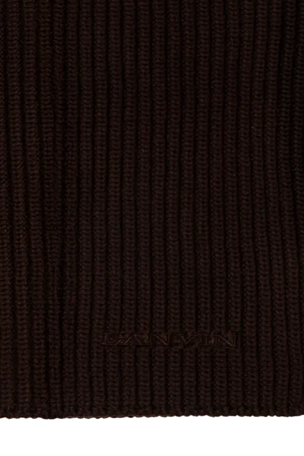 LANVIN Wool Scarf - Brown