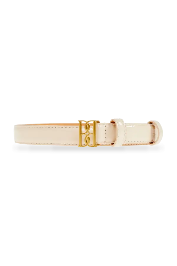 BY MALENE BIRGER Marlos Leather Belt - Cream