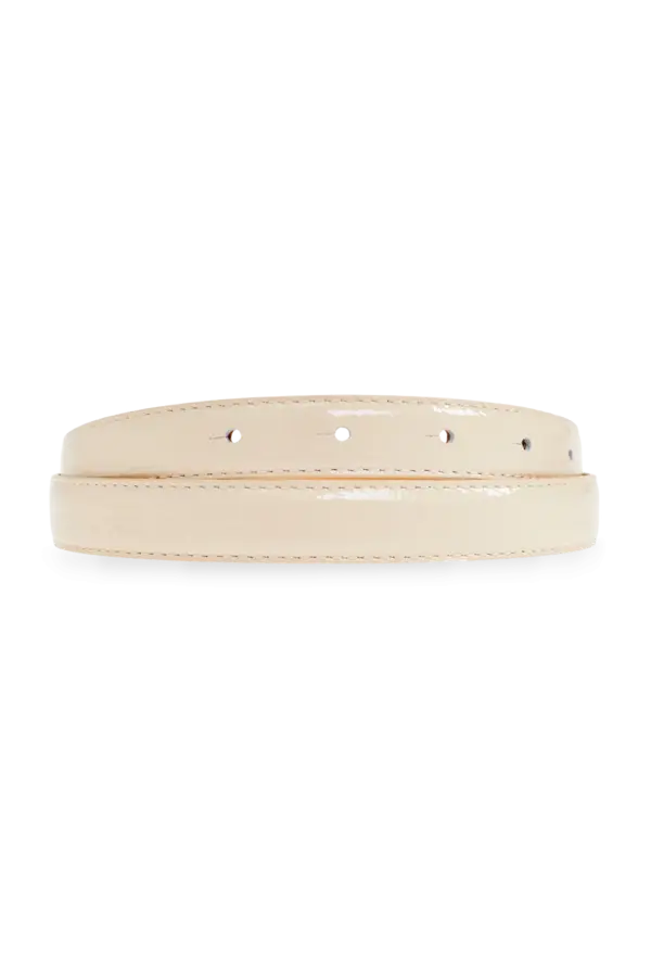 BY MALENE BIRGER Marlos Leather Belt - Cream