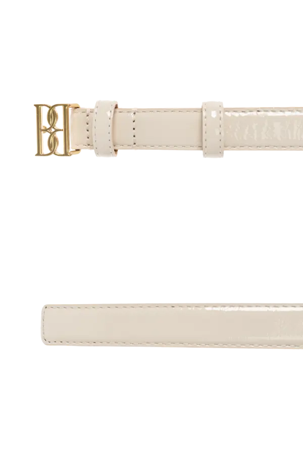 BY MALENE BIRGER Marlos Leather Belt - Cream
