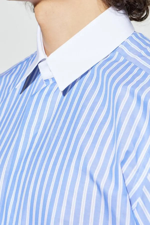 TOM FORD Shirt With A Striped Pattern - Blue