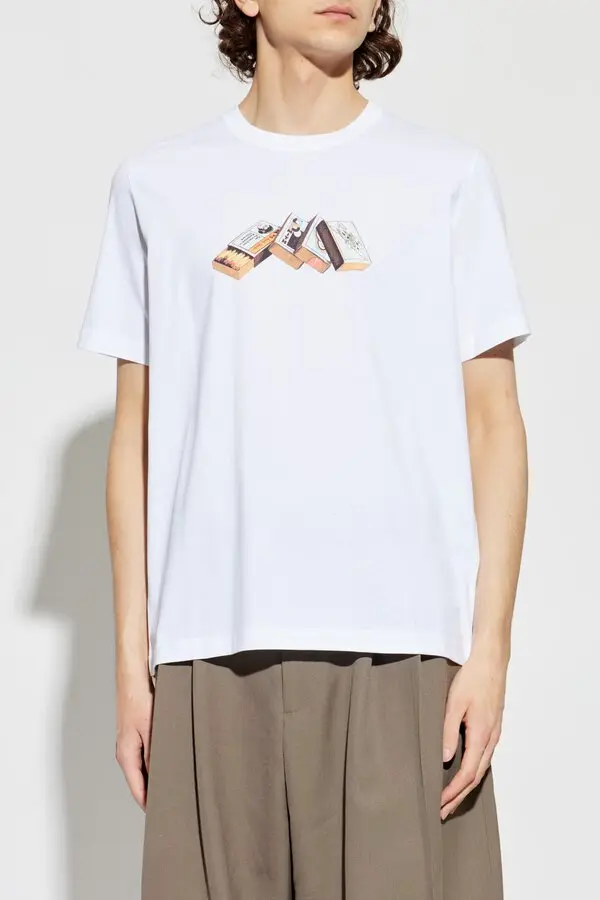 Paul Smith T-shirt With Colorful Print - White