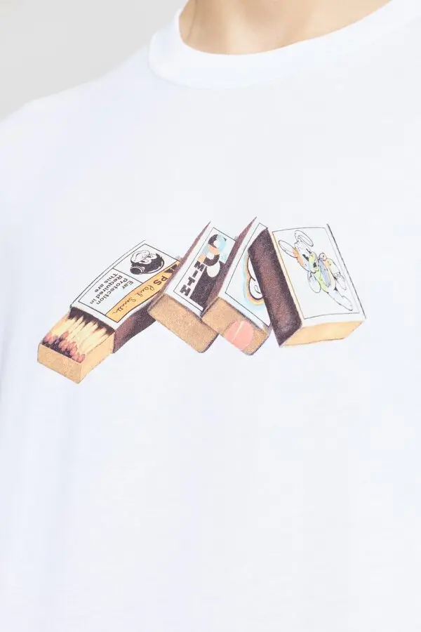 Paul Smith T-shirt With Colorful Print - White