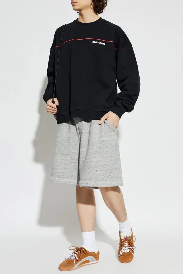Dsquared2 Printed Logo Sweatshirt - Black