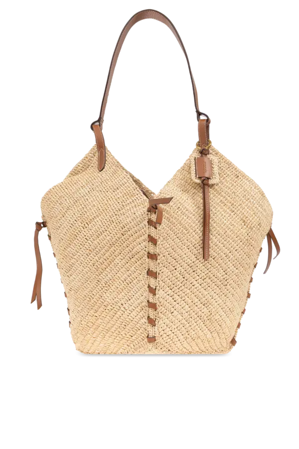 Isabel Marant Tampa Raffia Shoulder Bag - Beige