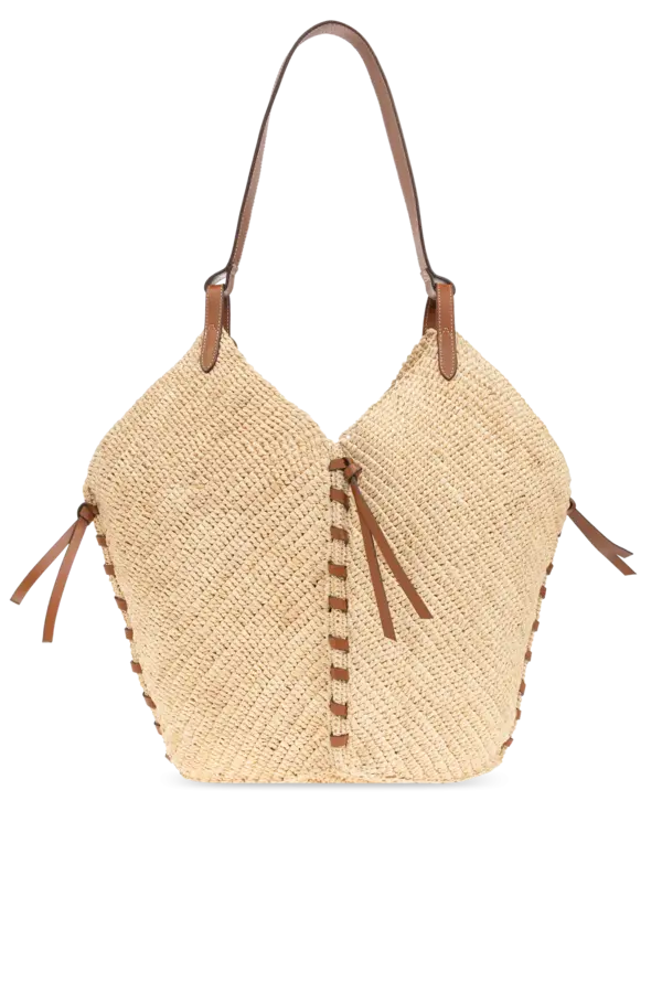 Isabel Marant Tampa Raffia Shoulder Bag - Beige