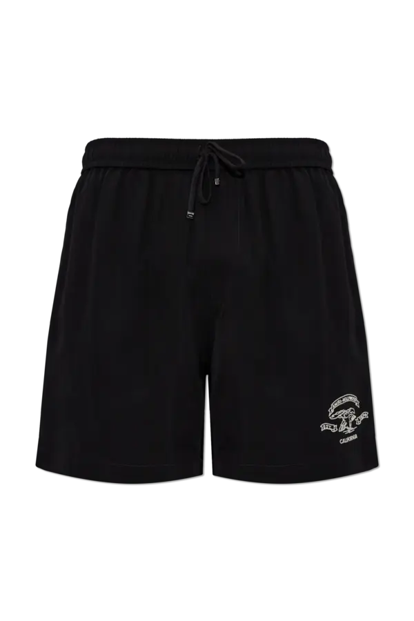 Amiri Embroidered Shorts - Black