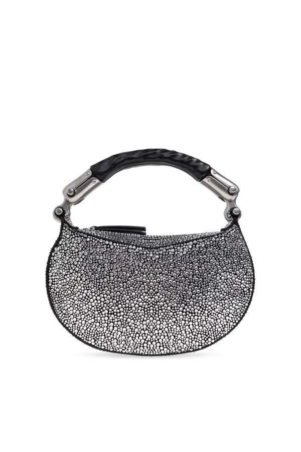 Balmain Ebene Mini Handbag - Silver