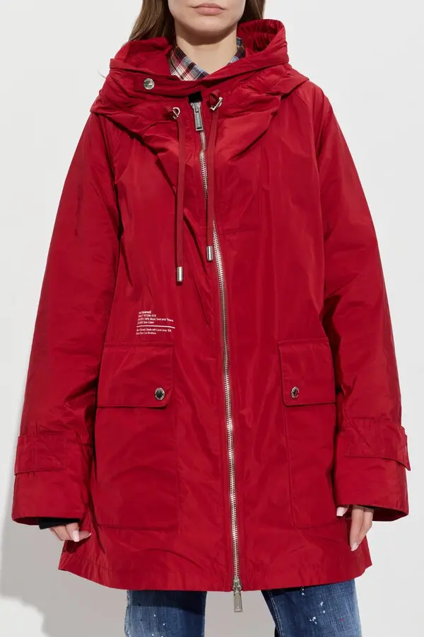 Dsquared2 Hooded Parka - Red