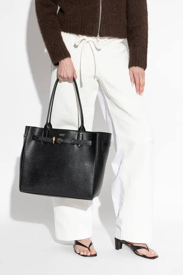TOM FORD Leather Shopper Bag