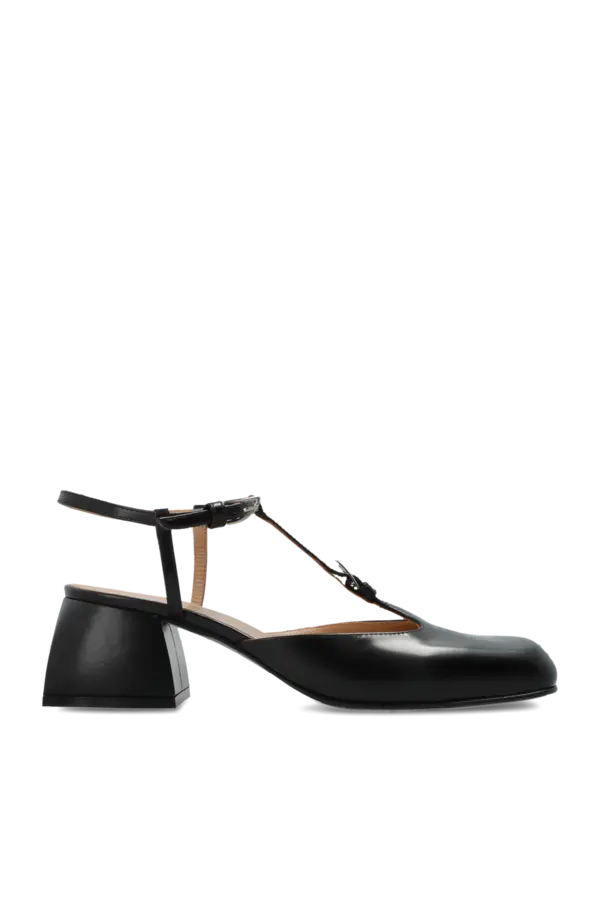 NODALETO Leather Heeled Pumps