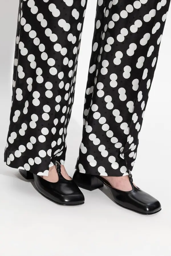 NODALETO Leather Heeled Pumps