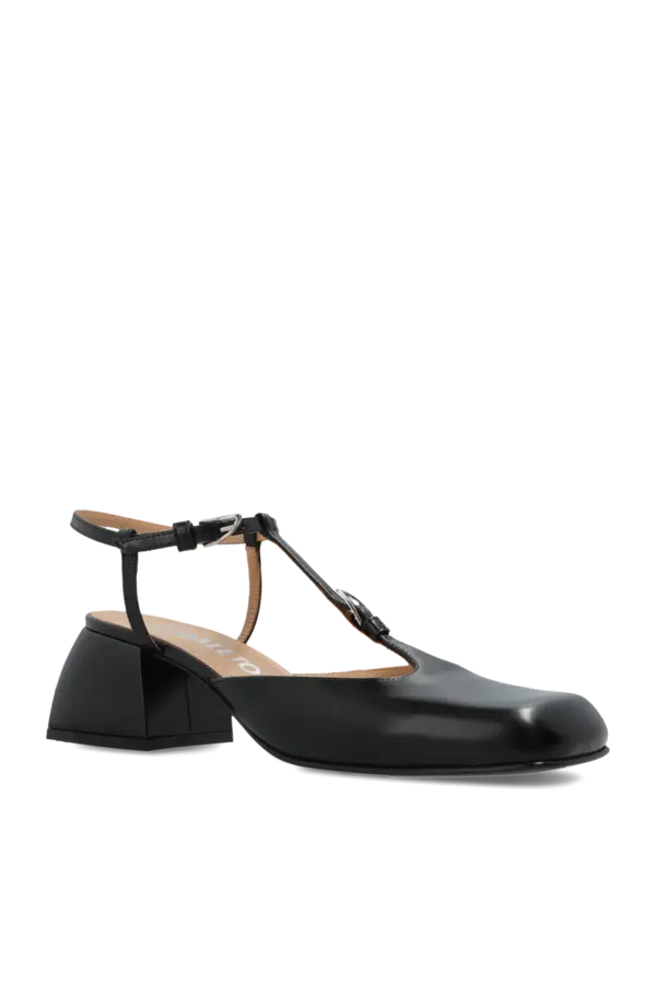 NODALETO Leather Heeled Pumps