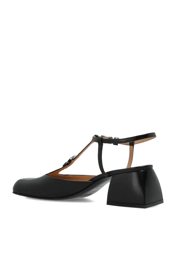 NODALETO Leather Heeled Pumps