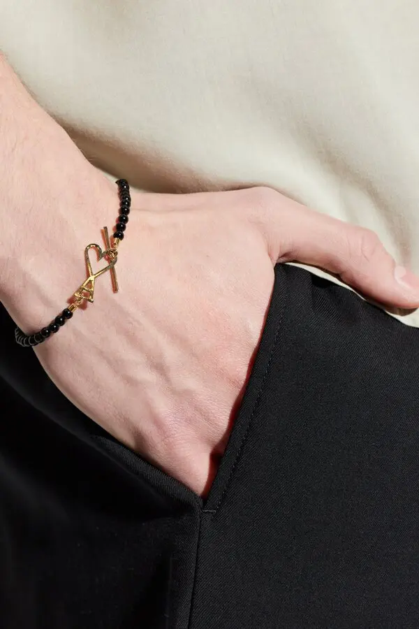 AMI Paris Beaded Bracelet - Black
