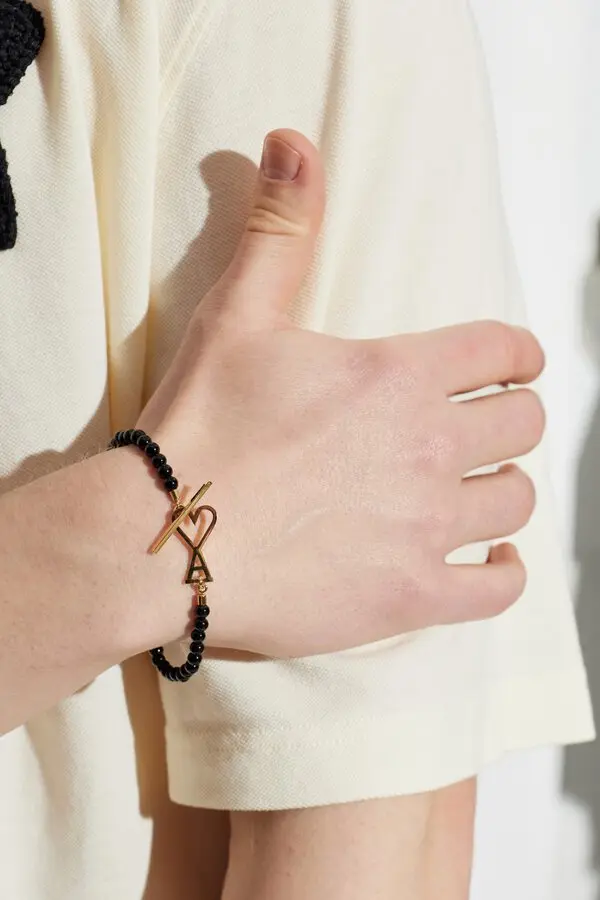 AMI Paris Beaded Bracelet - Black