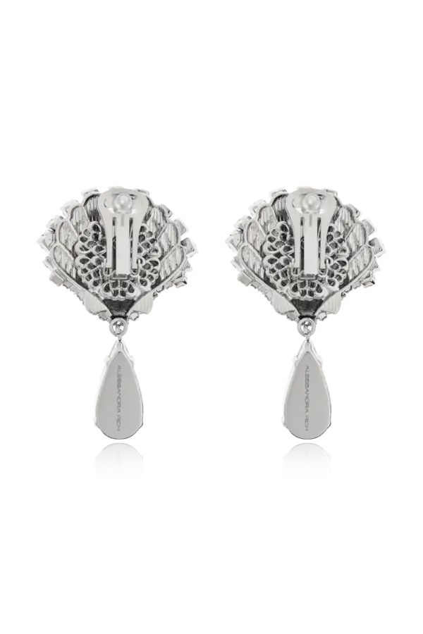 Alessandra Rich Crystal Clip-on Earrings