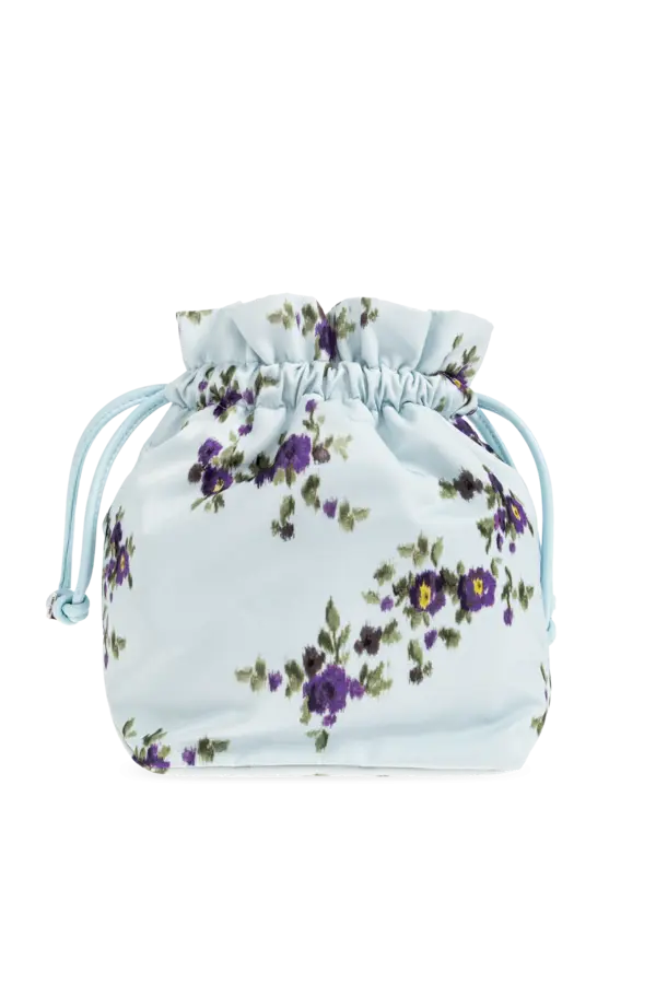 GANNI Floral Motif Pouch - Blue