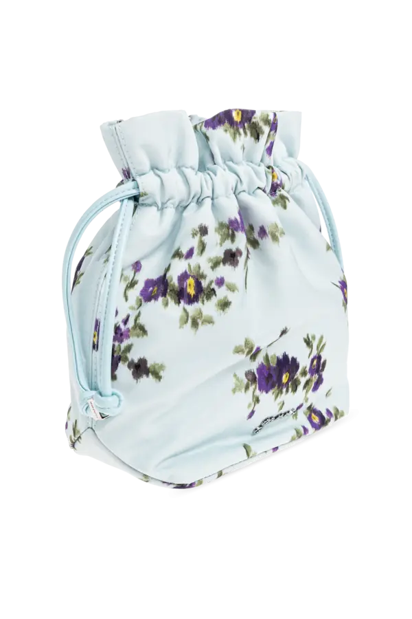 GANNI Floral Motif Pouch - Blue