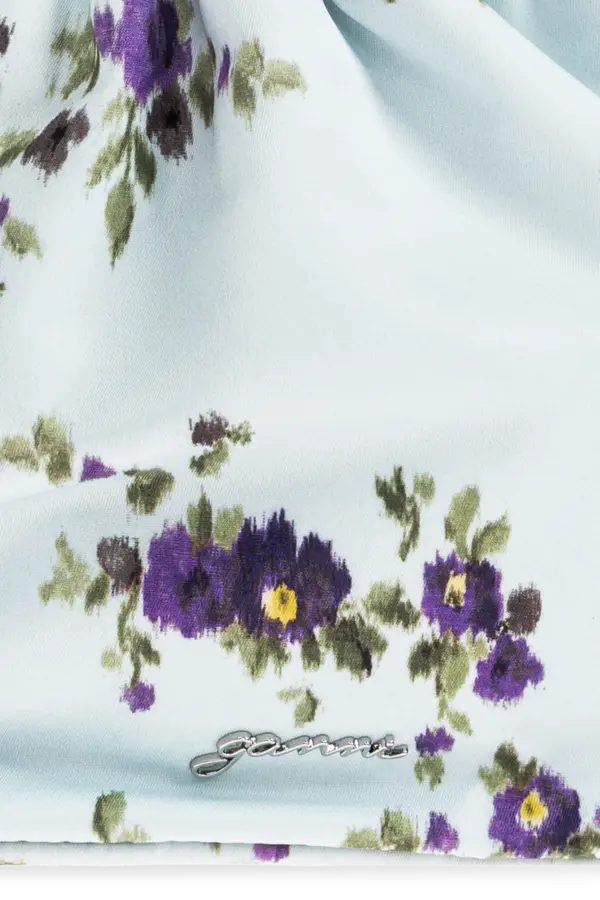 GANNI Floral Motif Pouch - Blue