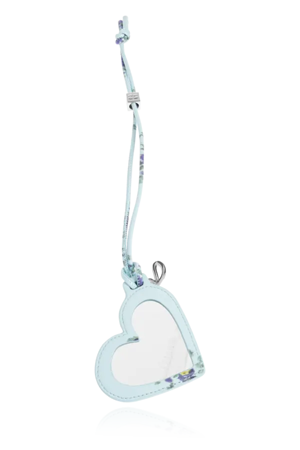 GANNI Floral Bag Charm - Light Blue