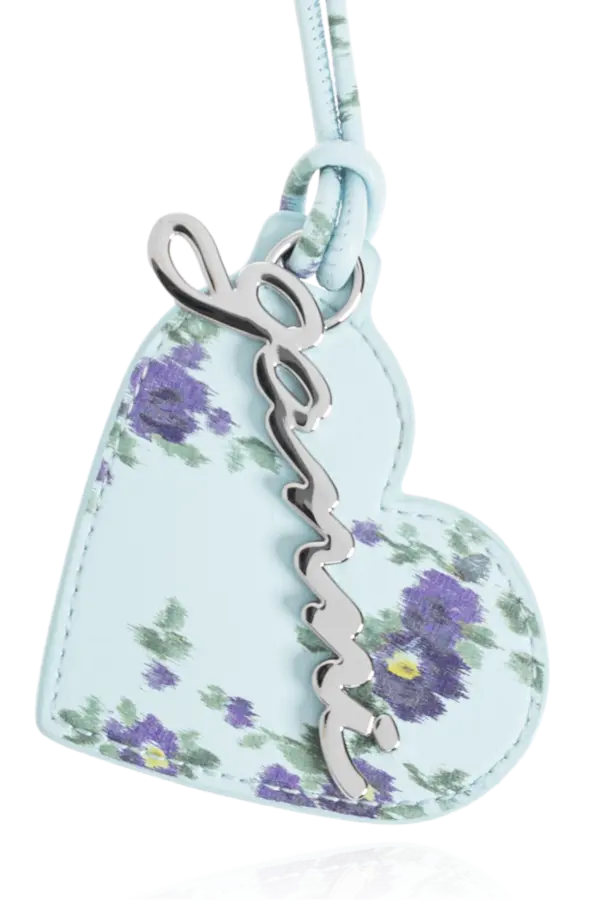GANNI Floral Bag Charm - Light Blue