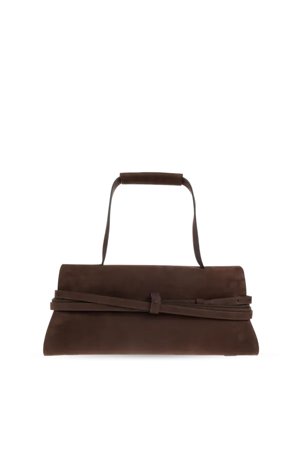 Moschino Suede Shoulder Bag - Brown