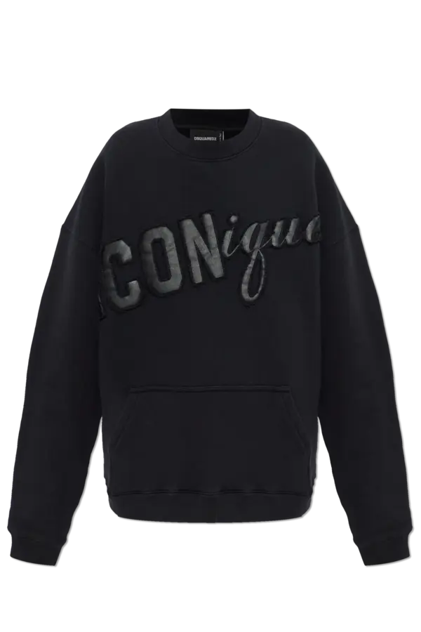 Dsquared2 Sweatshirt With Patch - Black