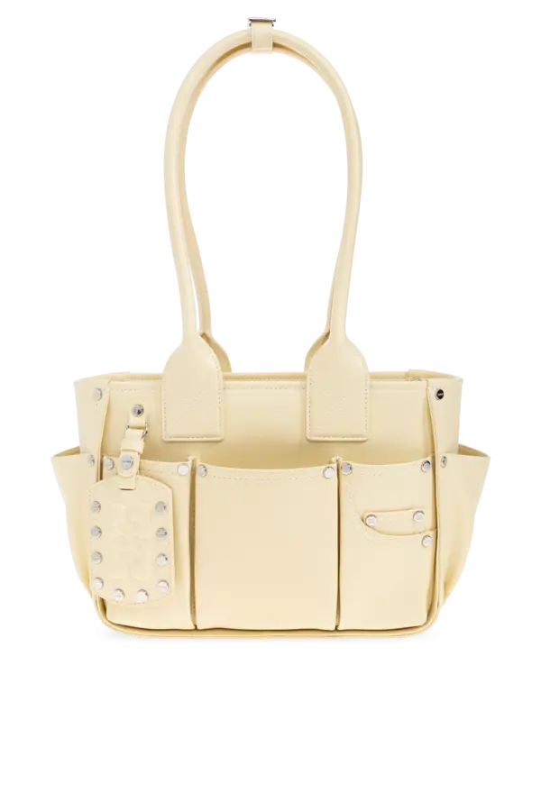 GANNI Top Handle Bag - Cream